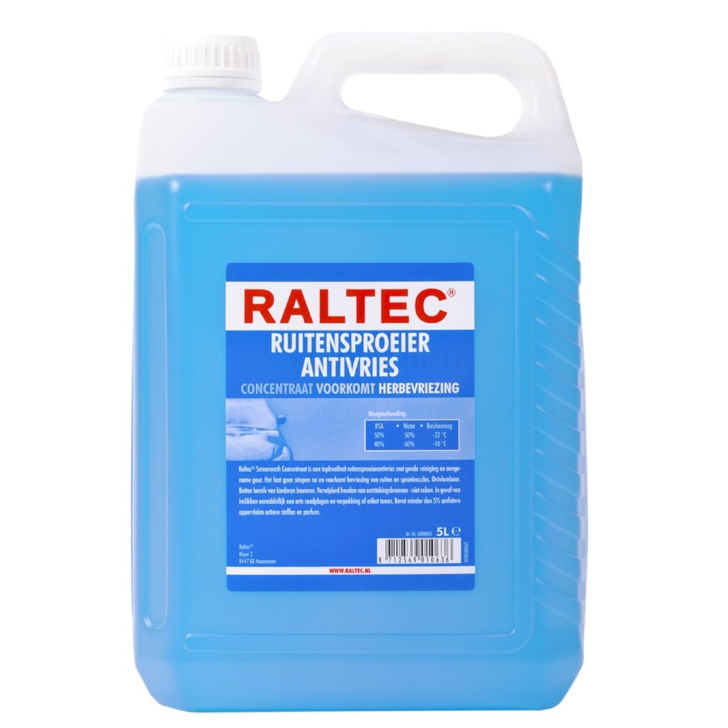 Ruitensproeier antivries RALTEC -60 5ltr concentraat - UwGereedschap.nl
